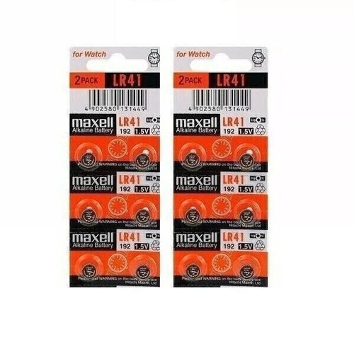 12 NEW MAXELL LR41 AG3 392A 192 SR41 LR736 CX41 392 BATTERY | eBay