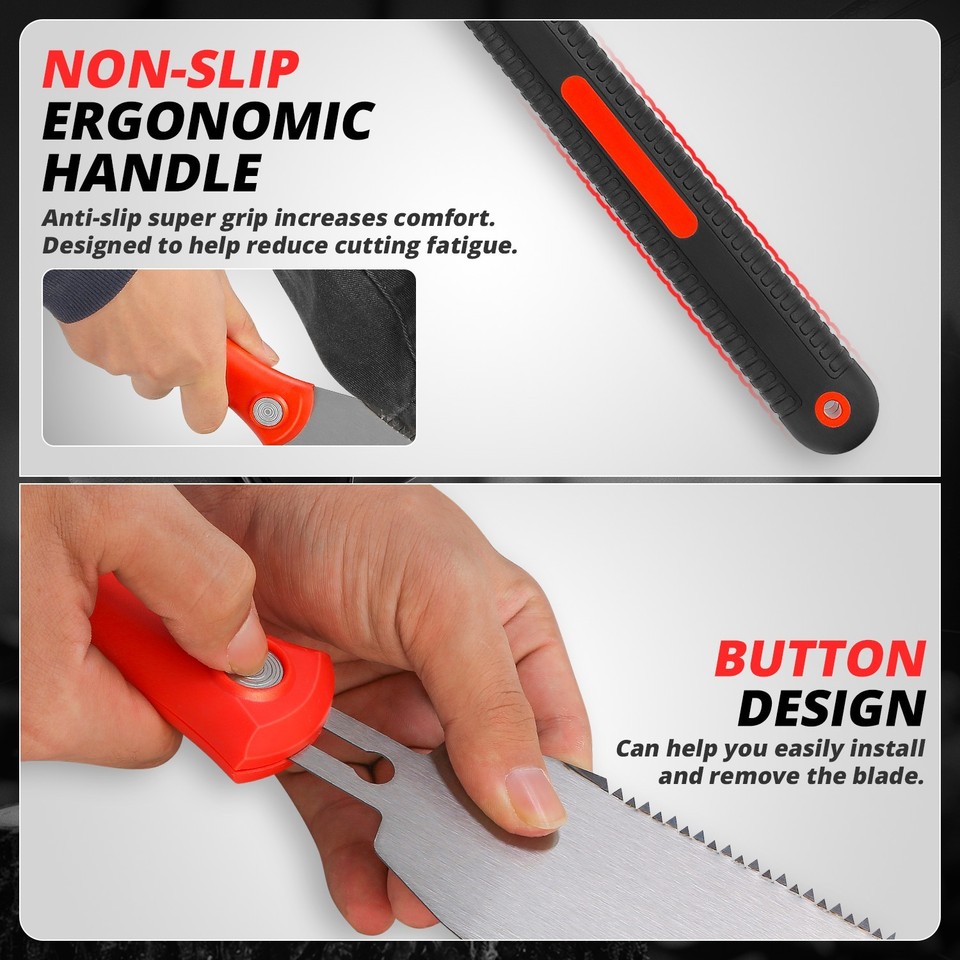 Alloy Steel Japanese Pull Saw Hand Saw 13 Inch Blade Double Edge for ...