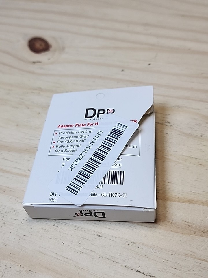 DPP Titanium Adapter Plate For Holosun 407K/507K, GL-H07K-TI | eBay