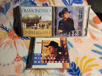 3 Lot CD's-diamond Rio Unbelievable,John Michael Montgomery,Kenny ...