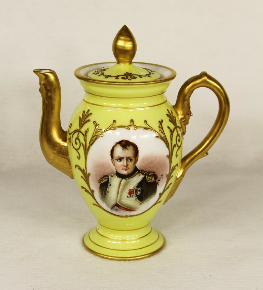 Antique Porcelain Napoleon & Josephine Tea set C1810 | eBay