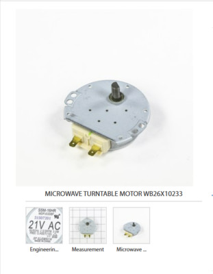GE WB26X10233 MICROWAVE TURNTABLE MOTOR | eBay