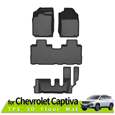 Car Floor Mats for Chevrolet Captiva / Groove 2019-2024 TPE Truck Car ...