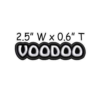 Word! Iron on Patch - Patches Voodoo Text Words Embroidery Applique ...