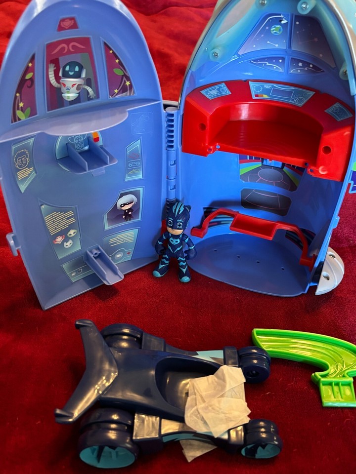PJ Masks Rocket Headquarters with Car Catboy Figure Hasbro Preschool ...