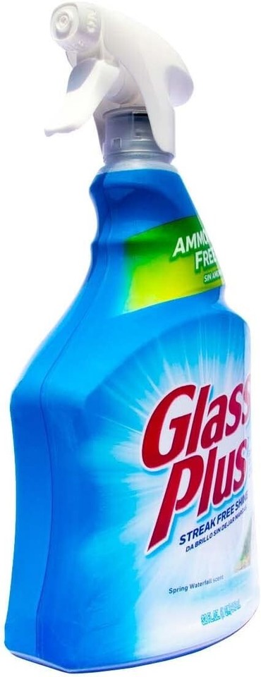 Glass Plus Glass Cleaner, 32 Fl Oz Bottle, Multi-Surface Glass Cleaner ...