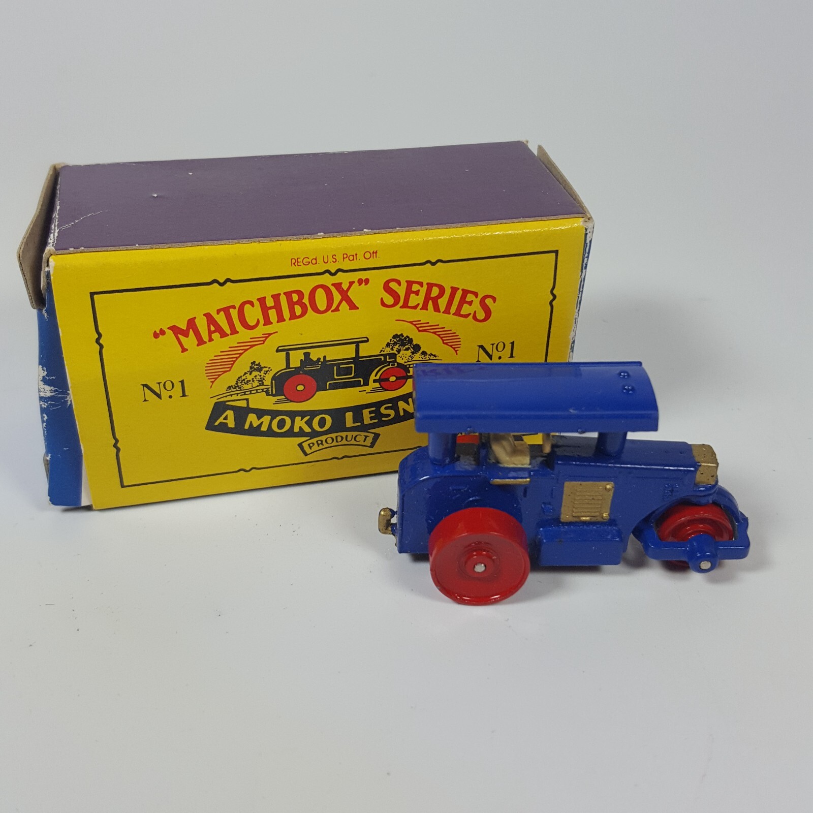 1988 Matchbox Series No. 1 Road Roller Steam Blue Diecast Vehicle | eBay