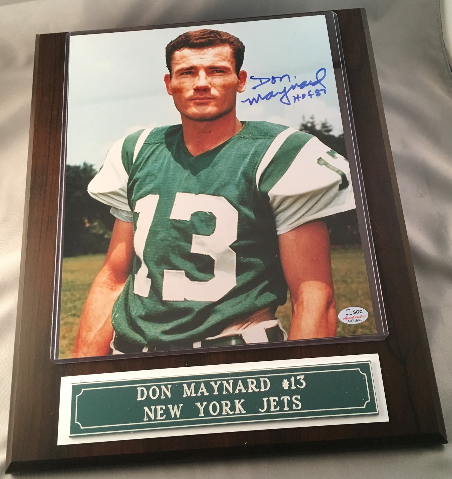 Autographed Don Maynard New York Jets SGC certified AU71909 | eBay