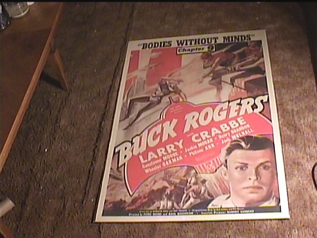BUCK ROGERS CHAPTER 9 1939 ORIG MOVIE POSTER BUSTER CRABBE SCI FI ...