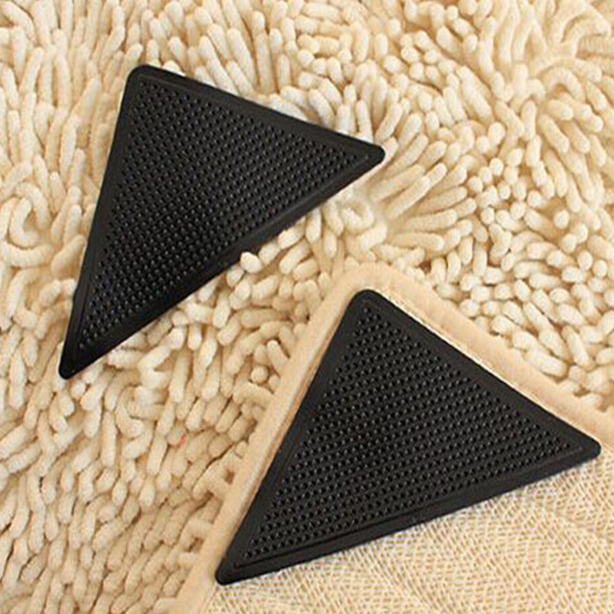 8Pairs Rug Grippers No Residue Non-Slip Area Rug Tape Reusable Carpet ...