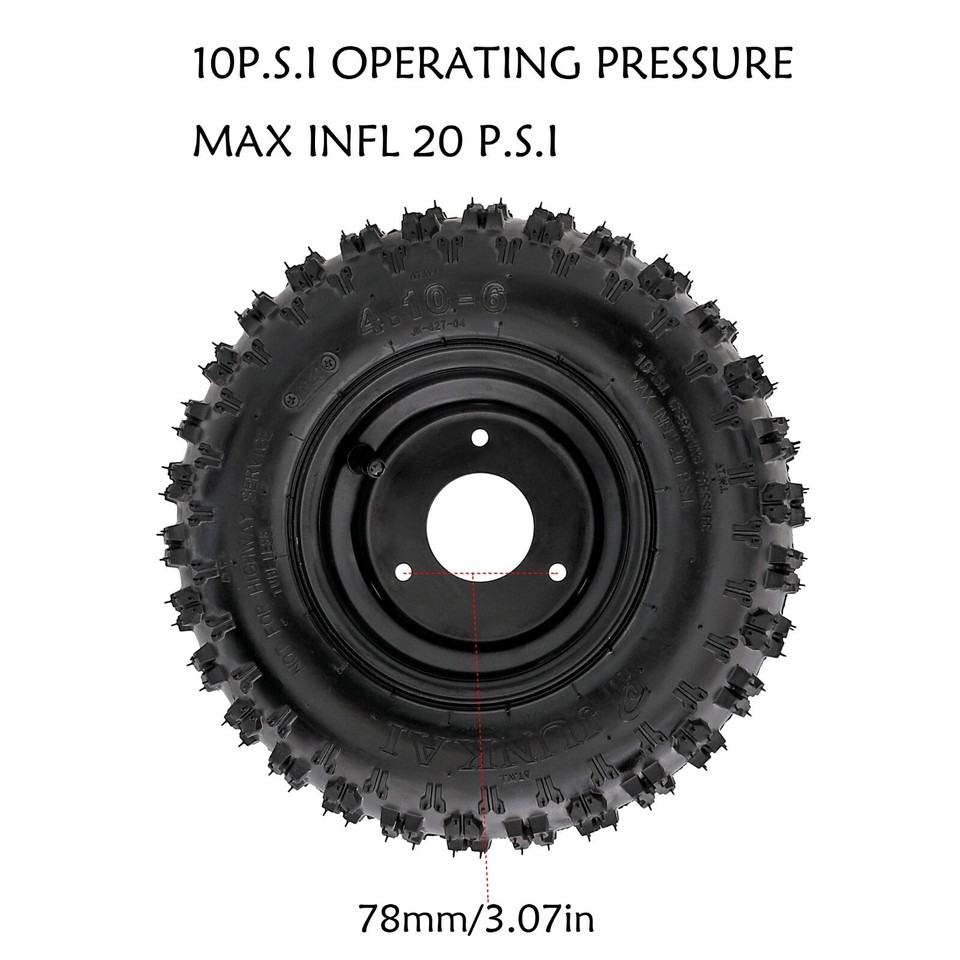 Front Upper+Lower Shock Suspension Swing Arm 6'' Tires 3 Hole Wheels ...