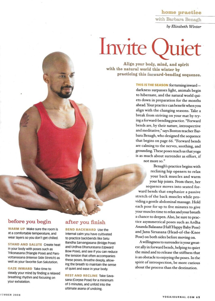 Yoga Journal Magazine Calm Core Staying Healthy Ways of the Warrior ...