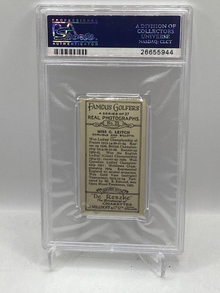 1928 Millhoff Famous Golfers #23 Miss Cecil Leitch PSA 5 | eBay UK
