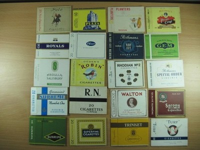 Bundle 20 Vintage Cigarette Packets - 20's Empty Hulls only - cond.fair ...