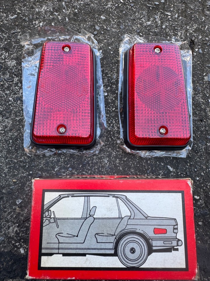 BMW e21 e28 e30 Side Red Marker Lights New | eBay