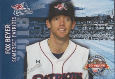 2018 Somerset Patriots Fox Beyer CO Atlantic League Independent | eBay