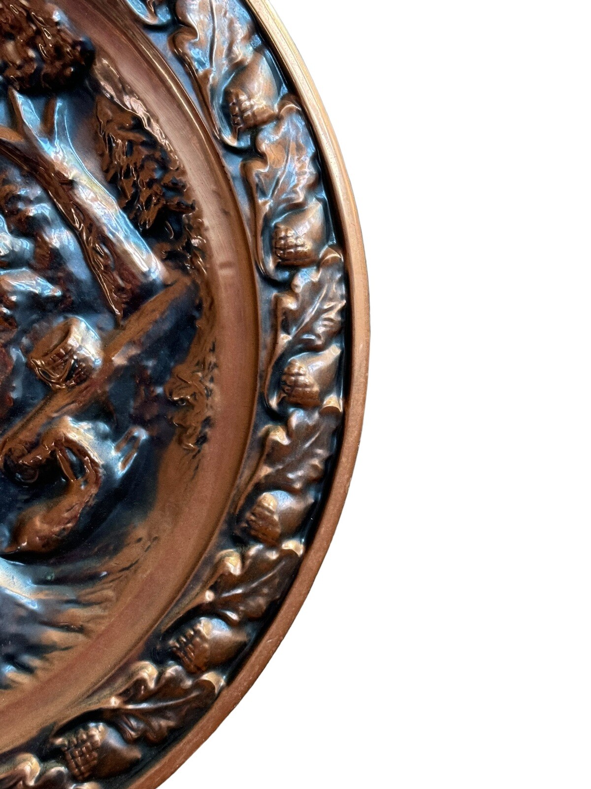 Vintage Primitive Log Cabin Art Copper Craft Taunton Mass. 20"Chimney ...