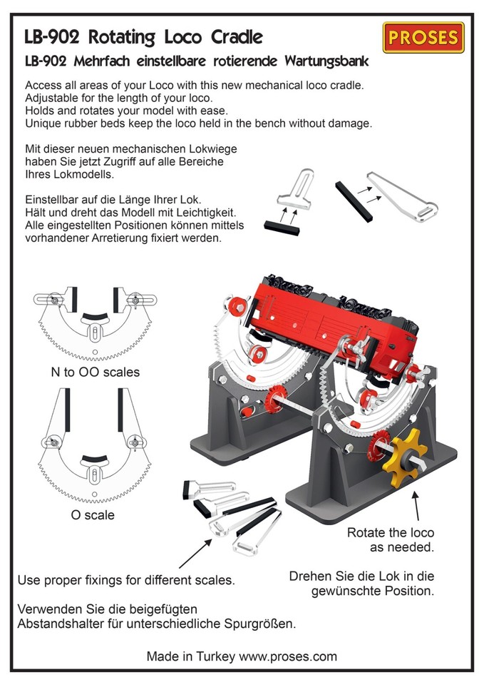 Rotating Loco Cradle for Model Trains and Scale Models | eBay