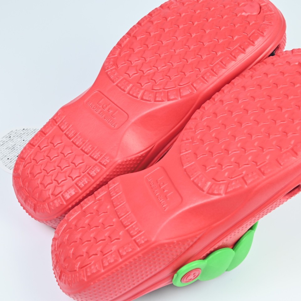 [ 2 Color, 2 Size] Strawberry Sandal Fruit Slippers Clog Shoes from ...