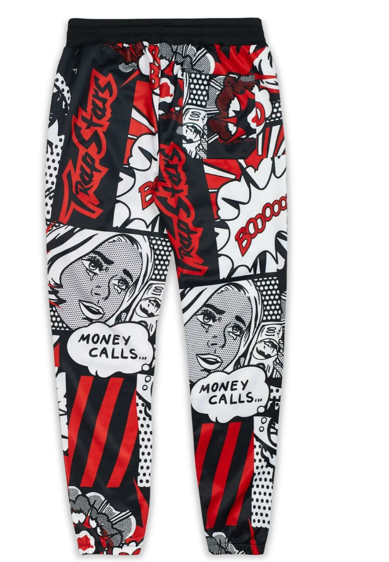 Reason Brand Money Calls Comic Print Track Set Tracksuit 2 Piece Set ...