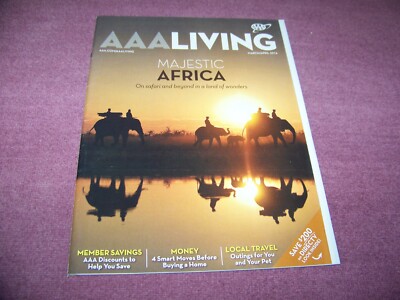 Majestic Africa AAA Living Magazine 2016 AAA Travel & Information | eBay