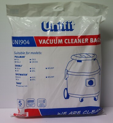 Unifit (UNI904) Vacuum Cleaner Bags 5pk - Pullman, Ghibli, Spitwater ...