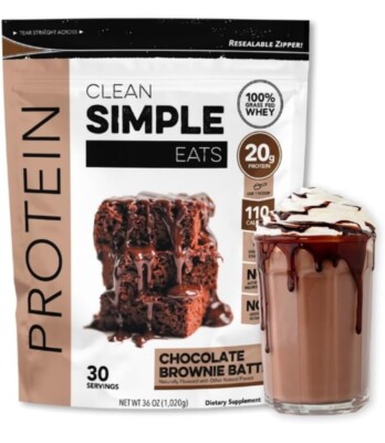 Clean Simple Eats Whey Protein Powder Choc Brownie 30 Servings | eBay