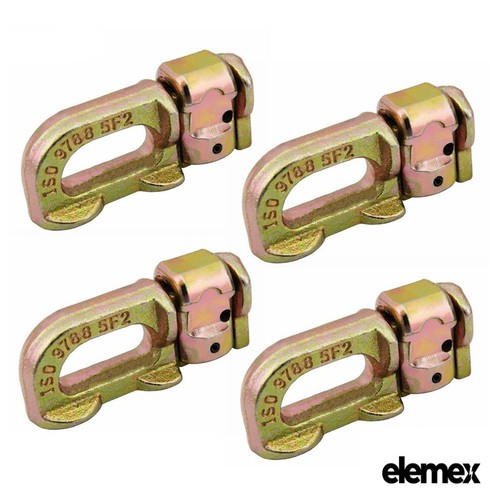 4x L-Track Anchor Track Double Stud Fitting Tie Down point BS 6000 lbs ...