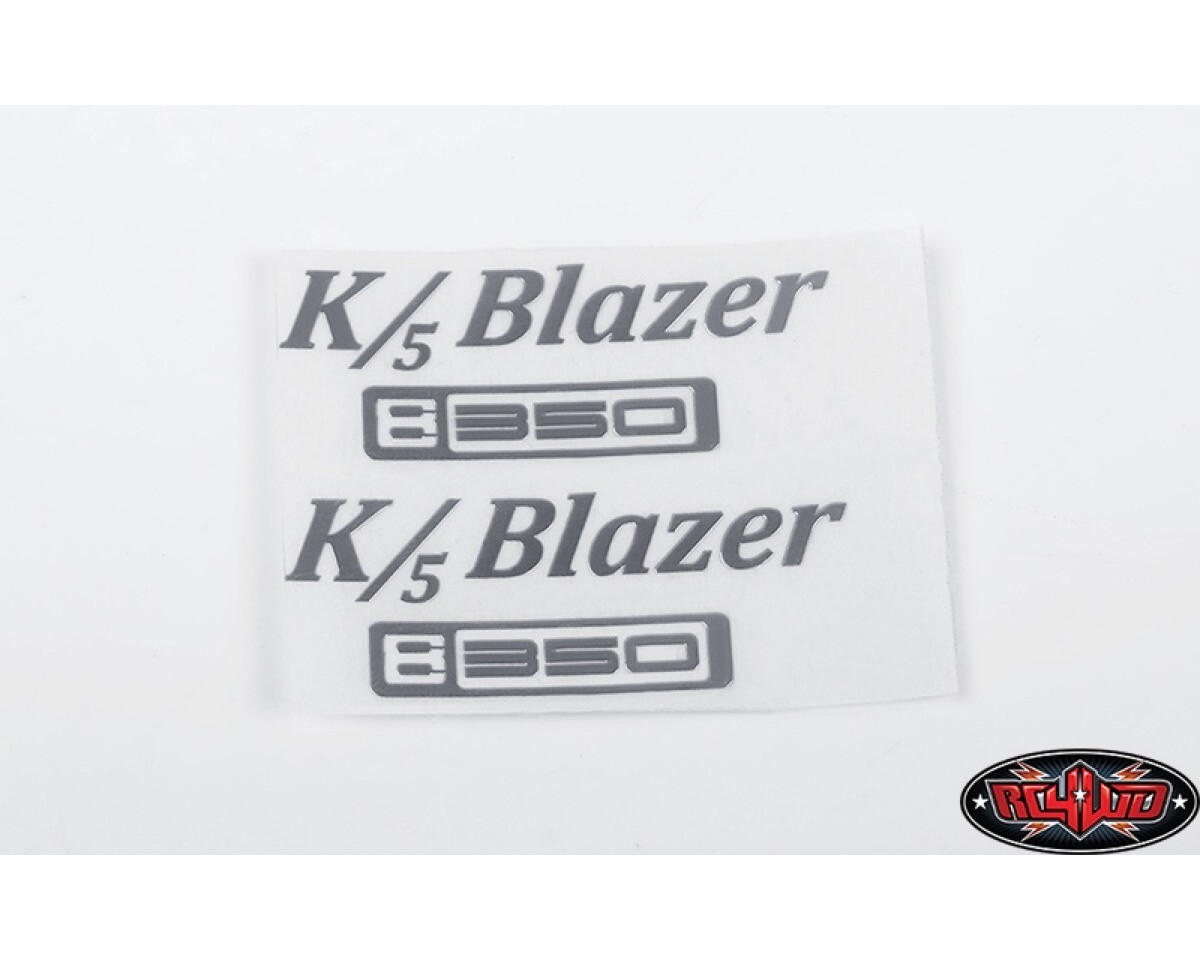 Axial Rc Logo RC4WD Metal Logo Decal Sheet For Axial 1/10 SCX10 III