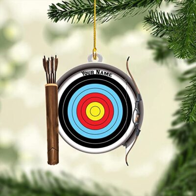 Personalized Archery Ornaments, Bow and Arrow Ornament, Hunter Ornament ...