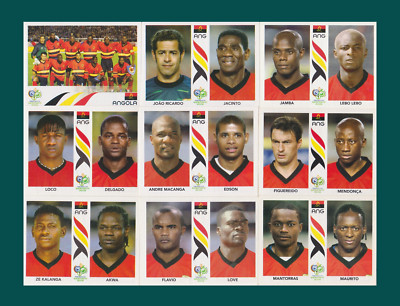Angola National Team - Panini FIFA World Cup Germany 2006 stickers | eBay