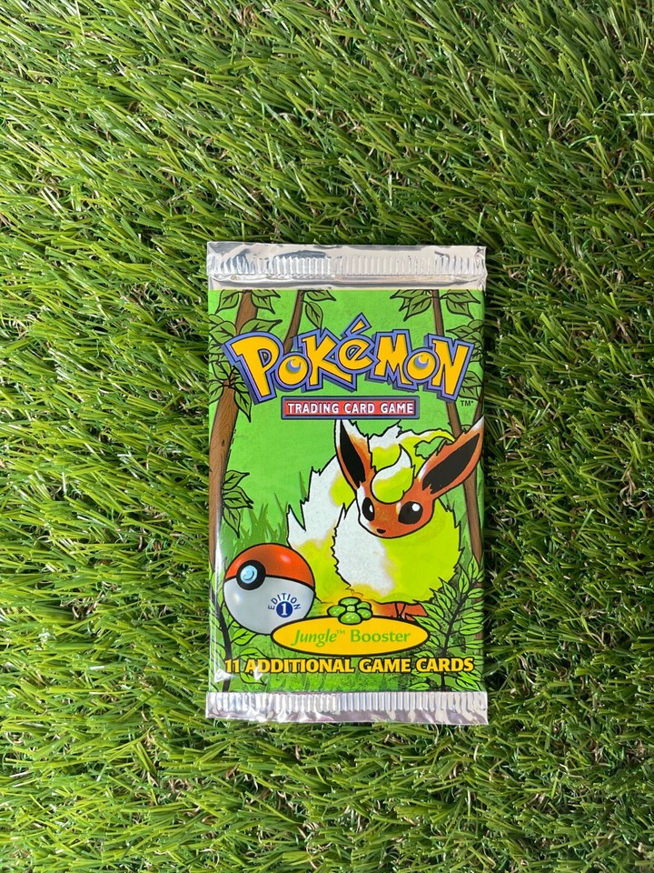 BOX FRESH - Pokemon 1st Edition Jungle Booster Pack | FACTORY SEALED ...