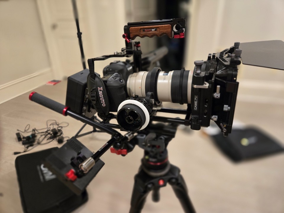 video camera rig, Zacuto cine, Manfrotto, tripod, tripod head, | eBay