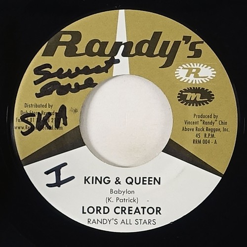 Lord Creator "King & Queen" Reggae 45 Randy's Reissue HEAR | eBay