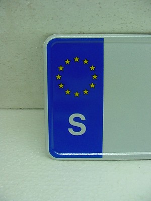 S Sweden custom european car license plate tag saab volvo class x ...