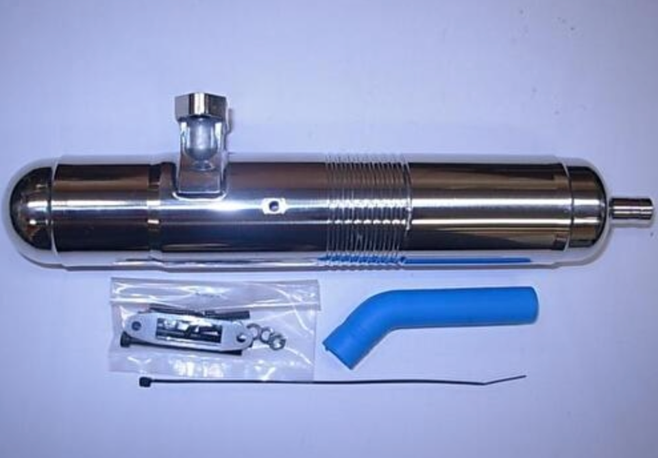 Muffler RC helicopter M0907 MS90-F3C Type2 YS/OS usable muffler Made in ...