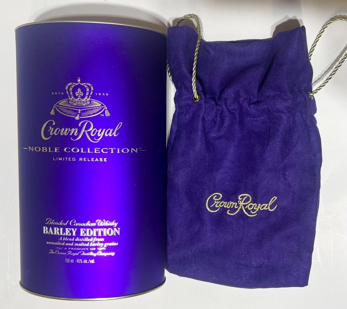 Purple Crown Royal Bag Crown Royal Bag Purple And Gold With Draw And