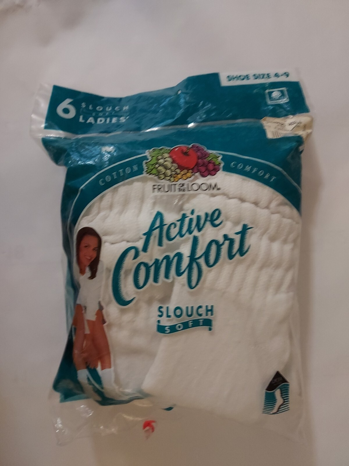 Vintage Fruit Of The Loom SLOUCH SOFT Active Comfort 6 Pack Shoe 4-9 ...