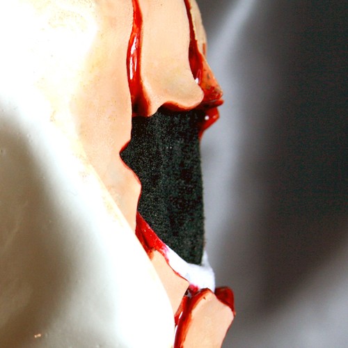 Lost eye gory face scratch claw wound! Deep, detailed latex scar ...