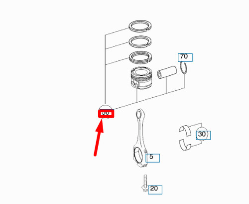 NEW MERCEDES-BENZ CL C216 ENGINE PISTON A2730302117 ORIGINAL | eBay