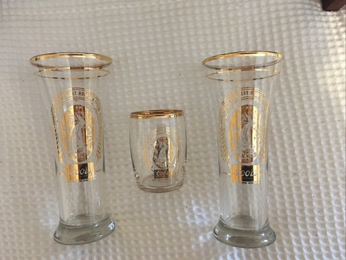 Coors Vintage Pilsner Beer Glass Gold Rim with Waterfall Logo 12 oz ...