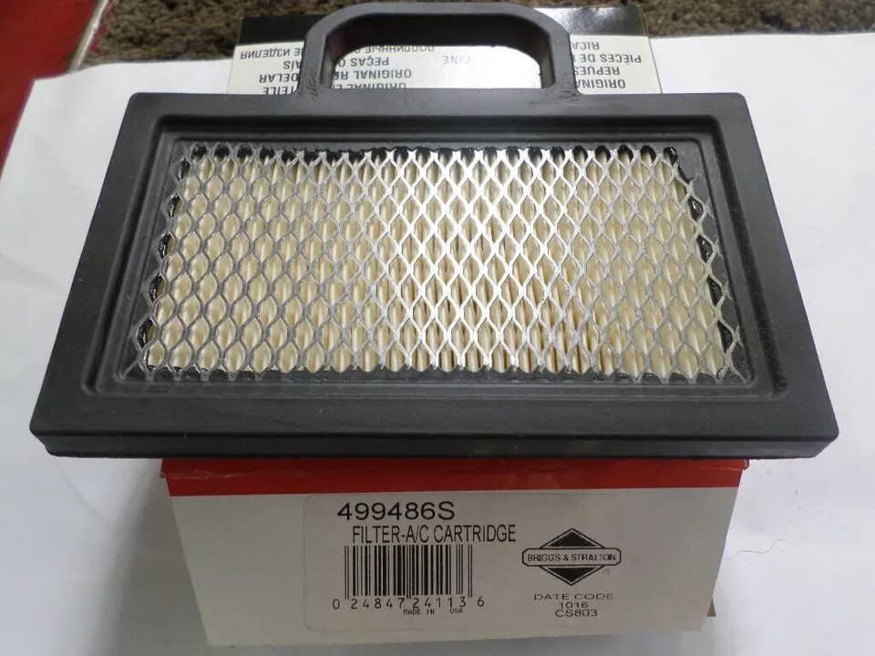 NOS Briggs & Stratton 499486S Air Filter Cartridge (A80) | eBay