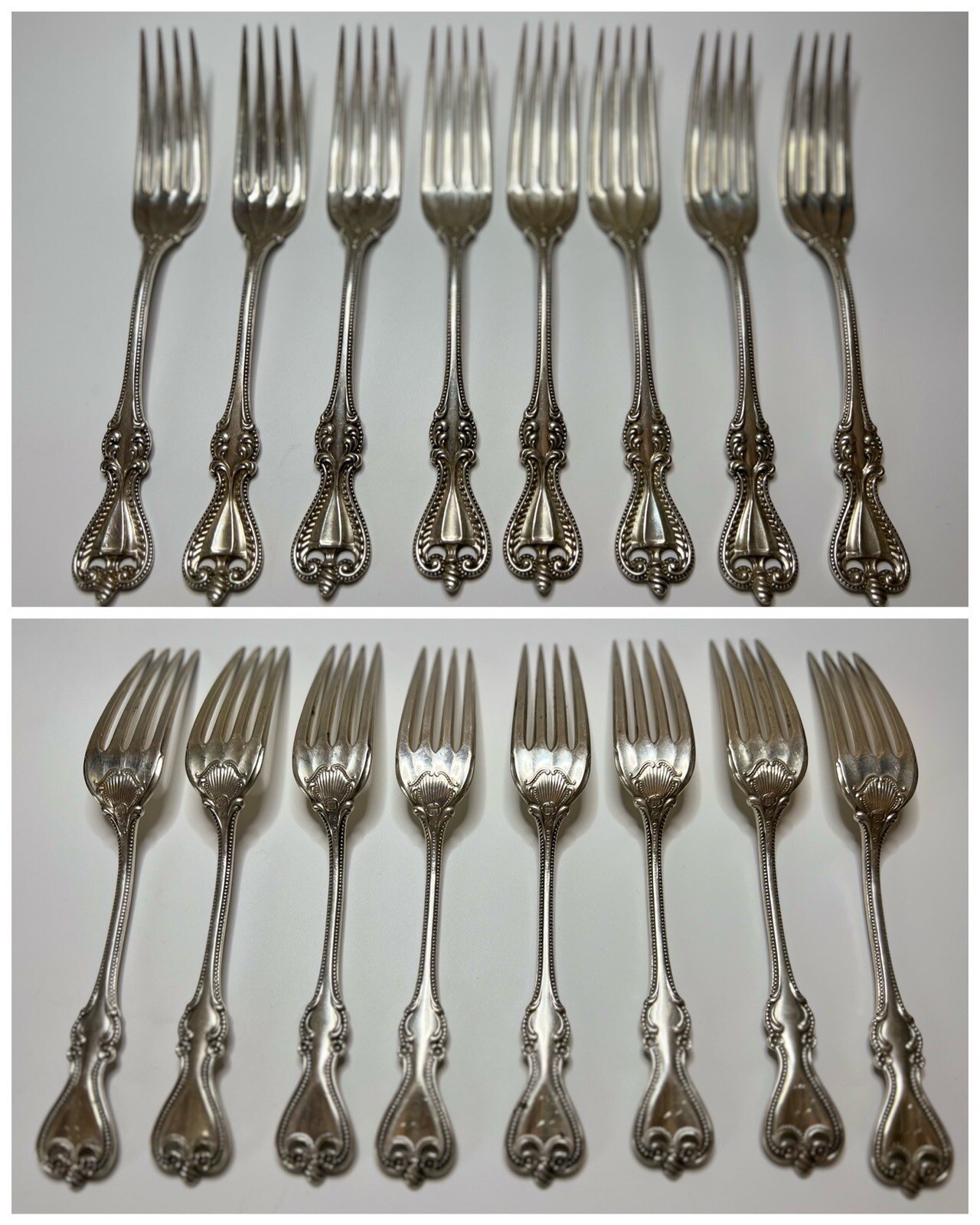 TOWLE OLD COLONIAL Pattern 1895 Sterling Silver Silverware 84 Pieces ...