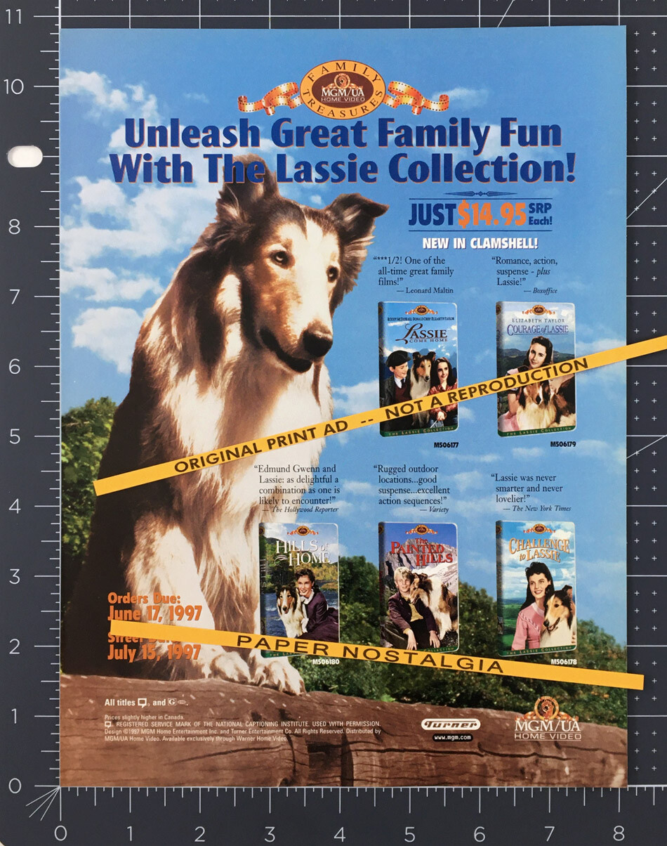 LASSIE__Original Trade Print AD / MGM promo__Come Home__Courage ...