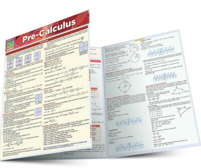 Quick Study Bar Chart: Pre-Calculus Laminated Study Guide; Boost Grades ...