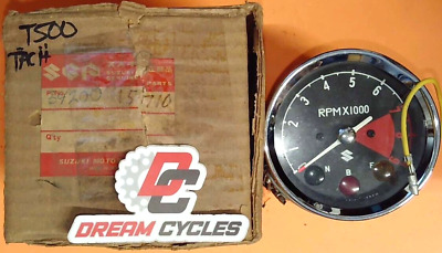 NOS TACH 1968 1969 Suzuki T-500 Cobra New Original Tachometer Gauge ...