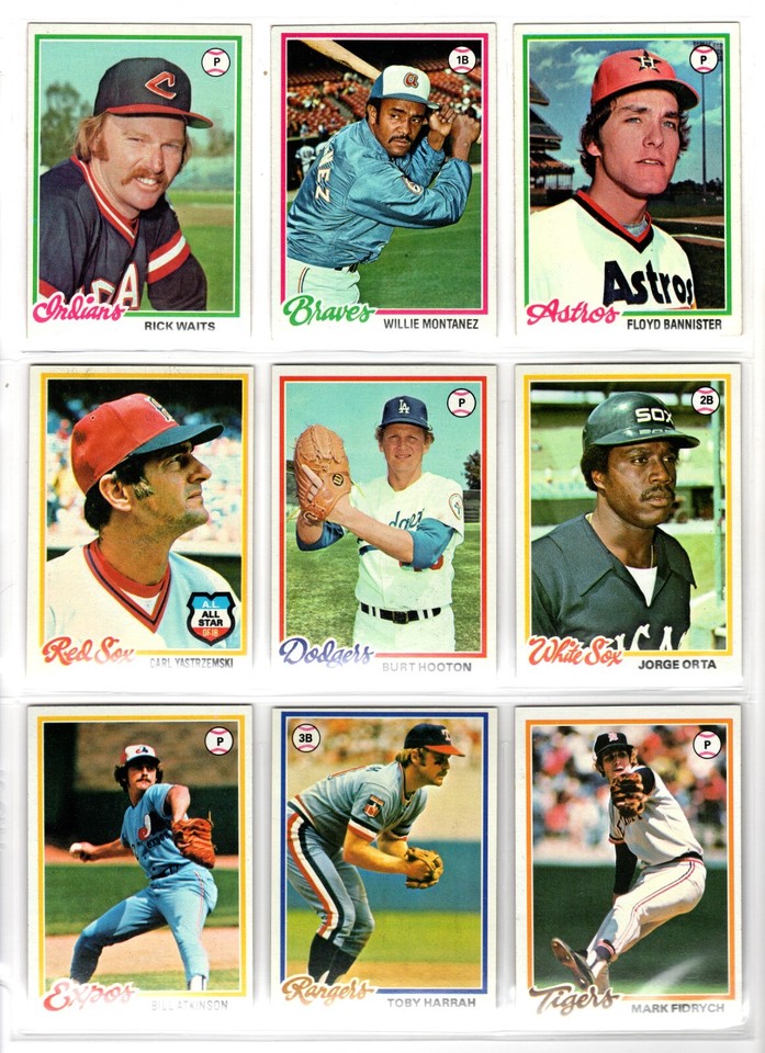 1978 Topps Baseball Complete Set 726 Trammell Murray Molitor RC EX/EXMT ...