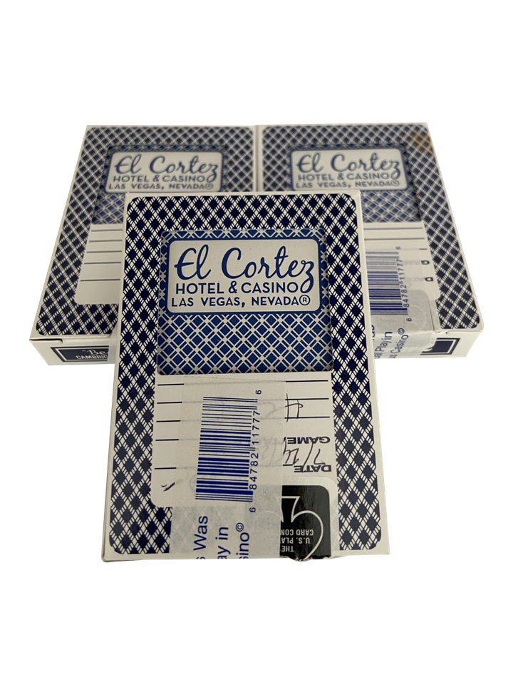EL CORTEZ *** ORIGINAL BEE BOX - LAS VEGAS CASINO PLAYING CARDS (BLUE ...