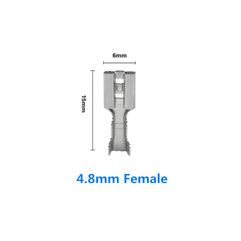 Male Female Spade Terminal Electrical Wire Crimp Connector Sheath 2.8/4 ...
