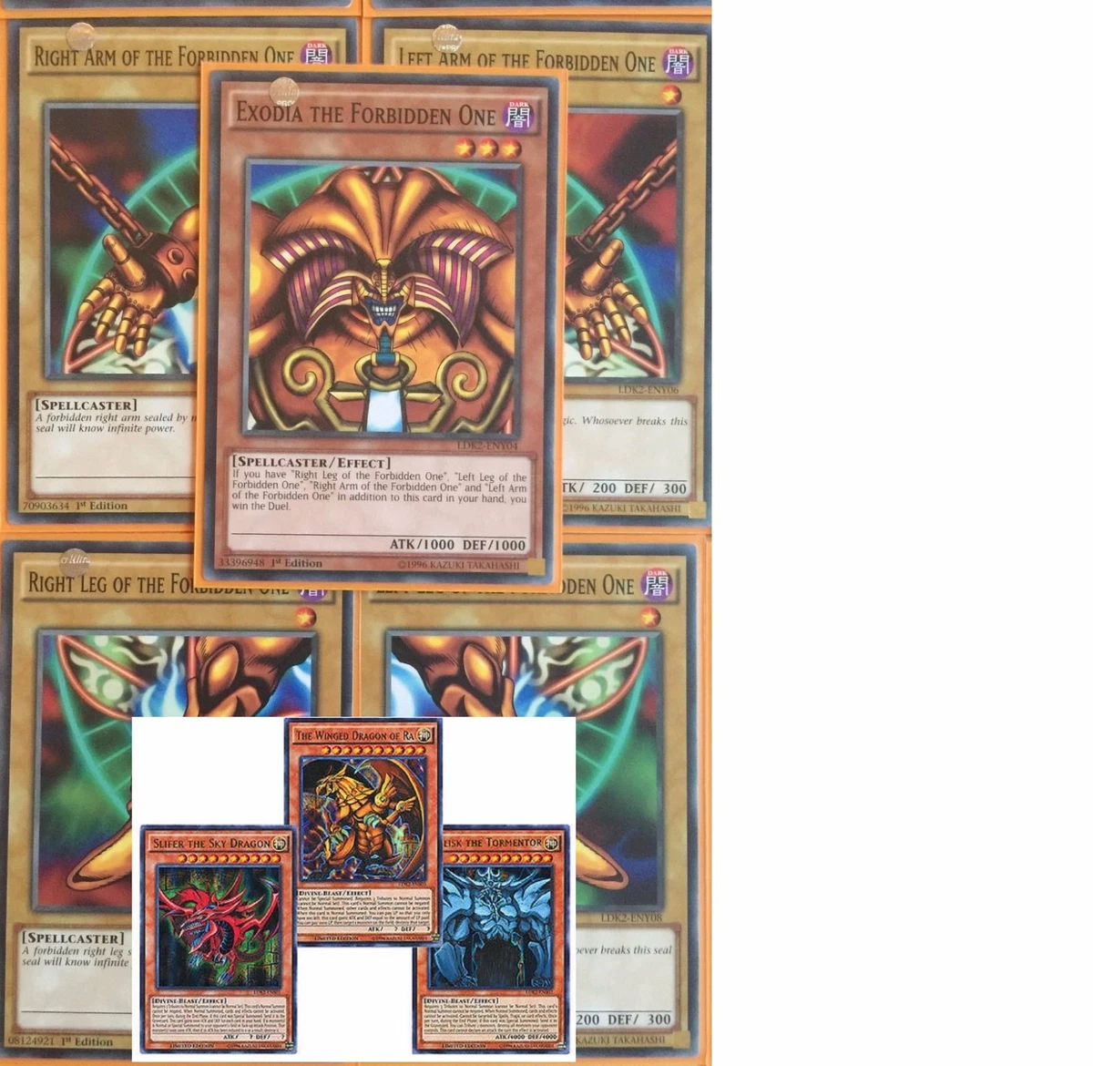 Yugioh God Cards And Exodia